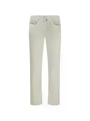 Jacob Cohen Logo-patch Slim Fit Trousers - Neutrals