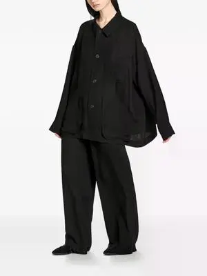 Y3 Button-up Shirt With Patch Pockets