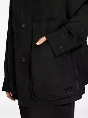 Y3 Button-up Shirt With Patch Pockets