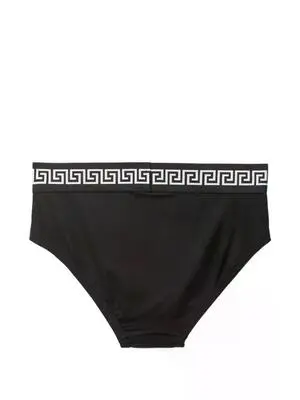 Versace Cotton-jersey Briefs - Black