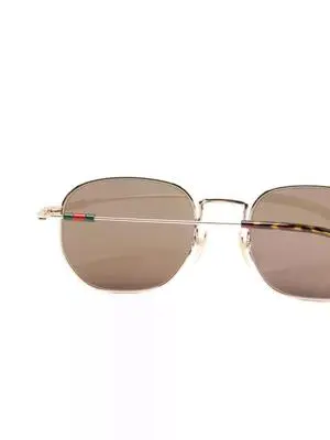 Gucci Geometric Frame Sunglasses