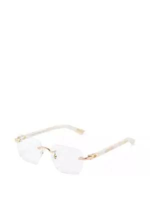 Cartier Rimless-frame Glasses - White