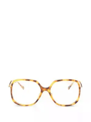 Chloé Geometric-frame Eyeglasses - Brown
