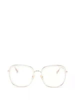 Chloé Geometric Frame Eyeglasses - Pink