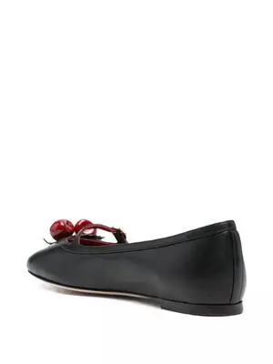 Valentino Garavani Cherry Embellished Ballet Flats