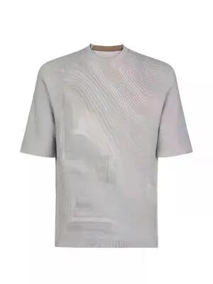 Sease Textured Short-sleeve T-shirt - Grey