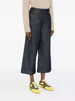 Max Mara Wide Leg Cuffed Jeans