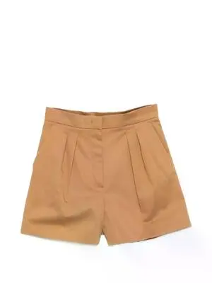 Max Mara Tailored Cotton Shorts - Brown
