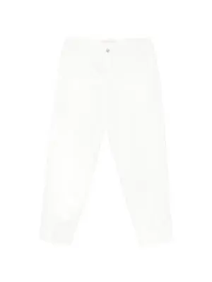BRIGLIA 1949 Pleated Front Button Closure Trousers - White