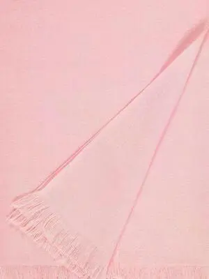 Eric Bompard Fringed Scarf - Pink