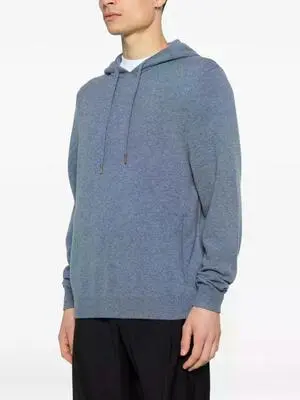 Eric Bompard Long-sleeve Cashmere Hoodie - Blue