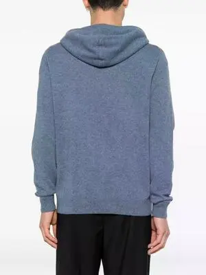 Eric Bompard Long-sleeve Cashmere Hoodie - Blue
