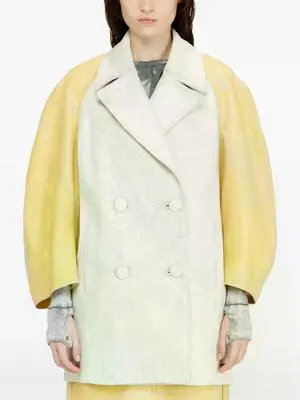 DIESEL® Double-breasted Cocoon Sleeve Leather Jacket