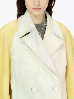 DIESEL® Double-breasted Cocoon Sleeve Leather Jacket