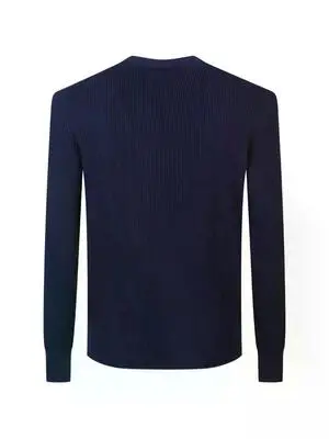 BALLANTYNE Argyle Crew-neck Sweater - Blue