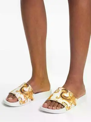 Versace Printed Slip-on Slides