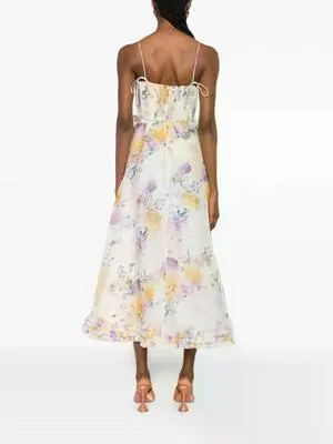 Zimmermann Luna Ruffle Midi Dress