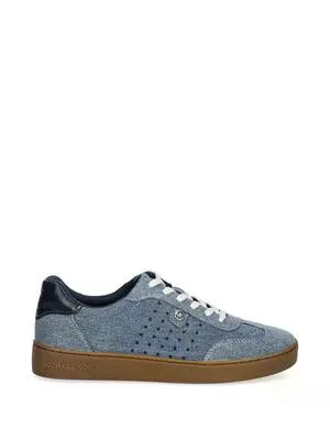 Michael Kors Lace-up Denim Sneakers - Blue