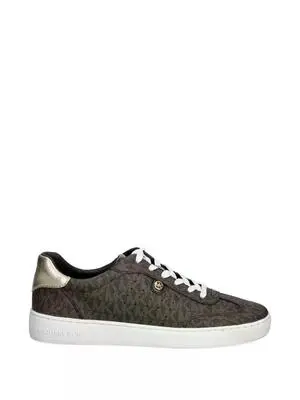Michael Kors Scotty Logo Pattern Lace Up Sneakers - Brown
