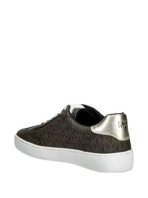 Michael Kors Scotty Logo Pattern Lace Up Sneakers