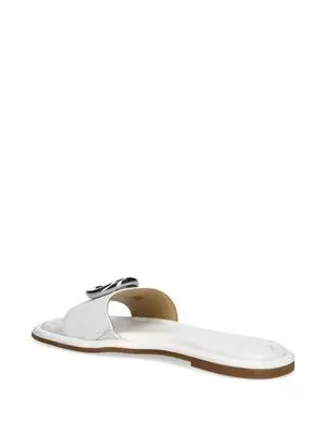 Michael Kors Milan Flat Sandals - White