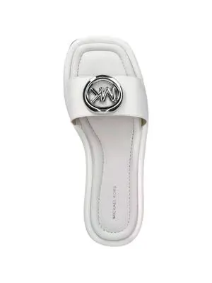 Michael Kors Milan Flat Sandals - White