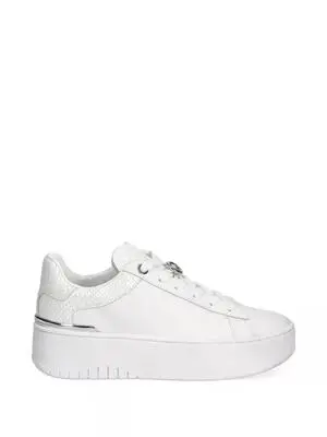 Michael Kors Dottie Reptile-effect Platform Sneakers
