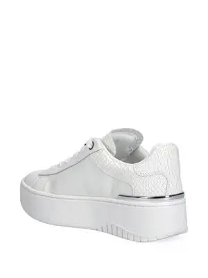 Michael Kors Dottie Reptile-effect Platform Sneakers