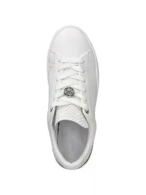 Michael Kors Dottie Reptile-effect Platform Sneakers