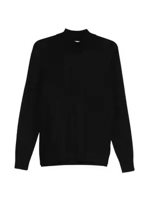 GRAN SASSO Long Sleeve Turtleneck Sweater - Black