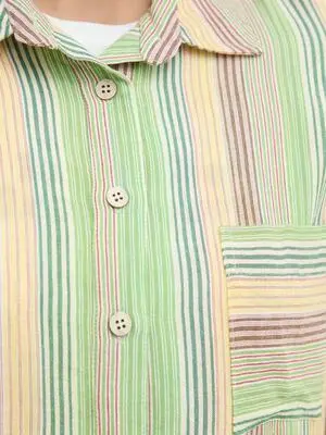 LA PETITE FRANÇAISE Striped Button-up Shirt