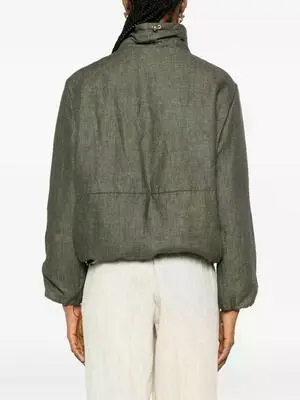 Herno Zip-up Bomber Jacket - Green