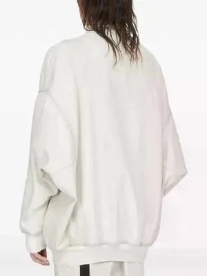 Rick Owens Temple Jumbo Flight Bomber Jacket - White
