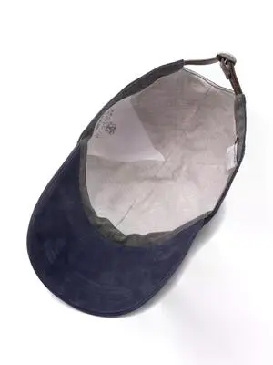 Brunello Cucinelli Baseball Cap With Embroidered Logo - Blue