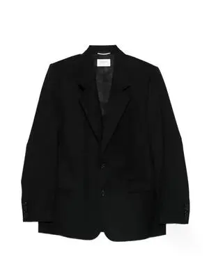 Saint Laurent Peak-lapel Single-breasted Blazer - Black