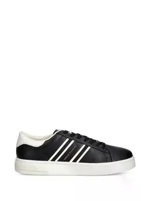 Armani Exchange Striped Lace-up Sneakers - Black