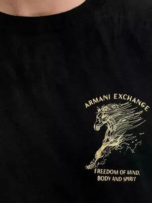 Armani Exchange Graphic Crew Neck Long Sleeve Sweatshirt