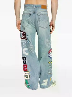 Amiri Varsity Patch Baggy Jeans