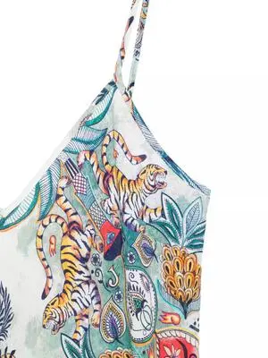 Just Cavalli Floral Print V-neck Blouse