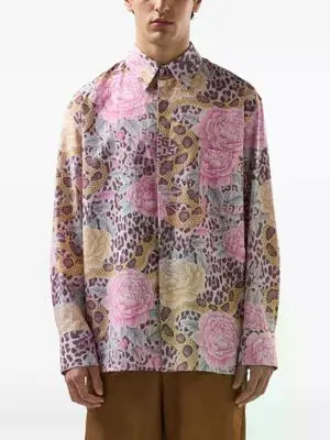 Gcds Animal-print Floral Shirt