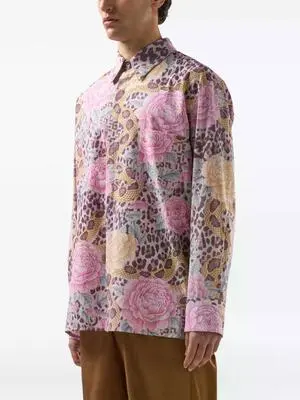 Gcds Animal-print Floral Shirt