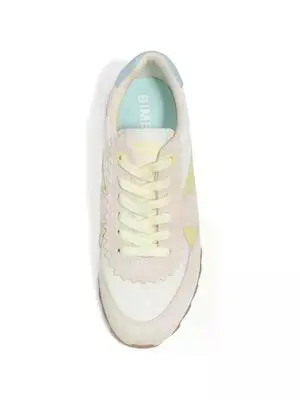 Bimba Y Lola Scalloped Trim Lace-up Sneakers