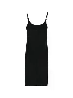 Just Cavalli Strap Midi Dress - Black