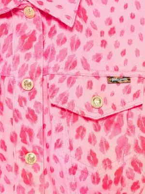 Just Cavalli Animal Print Cropped Jacket