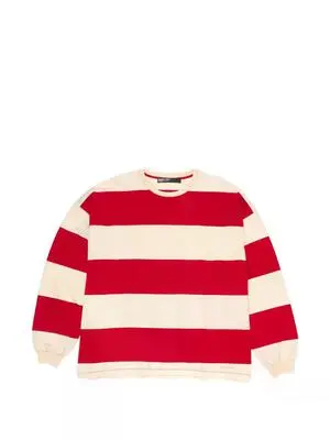 Bimba Y Lola Striped Balloon Sleeve T-shirt - Red
