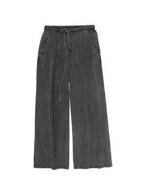 Bimba Y Lola Wide-leg Drawstring Trousers - Black