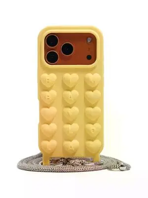 Bimba Y Lola Iphone 17 Pro Heart-embossed Case - Yellow