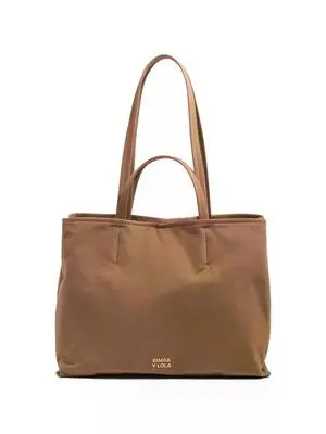 Bimba Y Lola Logo-plaque Tote Bag - Brown