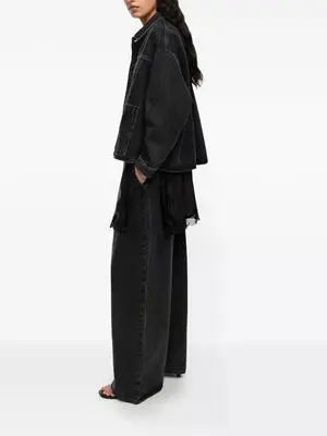 Bimba Y Lola Washed Cotton Patch Pocket Jacket