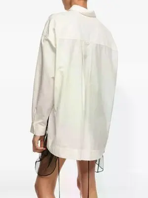 Bimba Y Lola Cotton Blend Shirt With Contrast Stitching